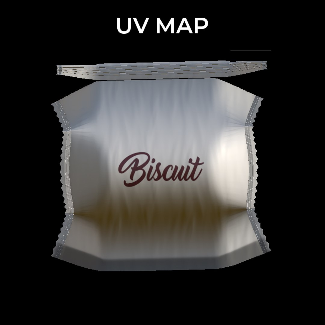 Realistic Biscuit Packet 3D Model - TurboSquid 2356400