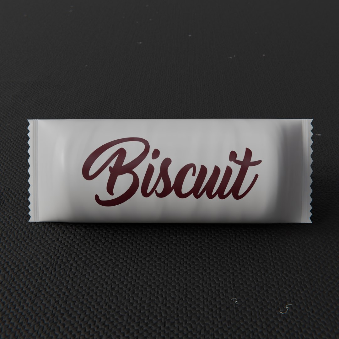 Realistic Biscuit Packet 3D Model - TurboSquid 2356400