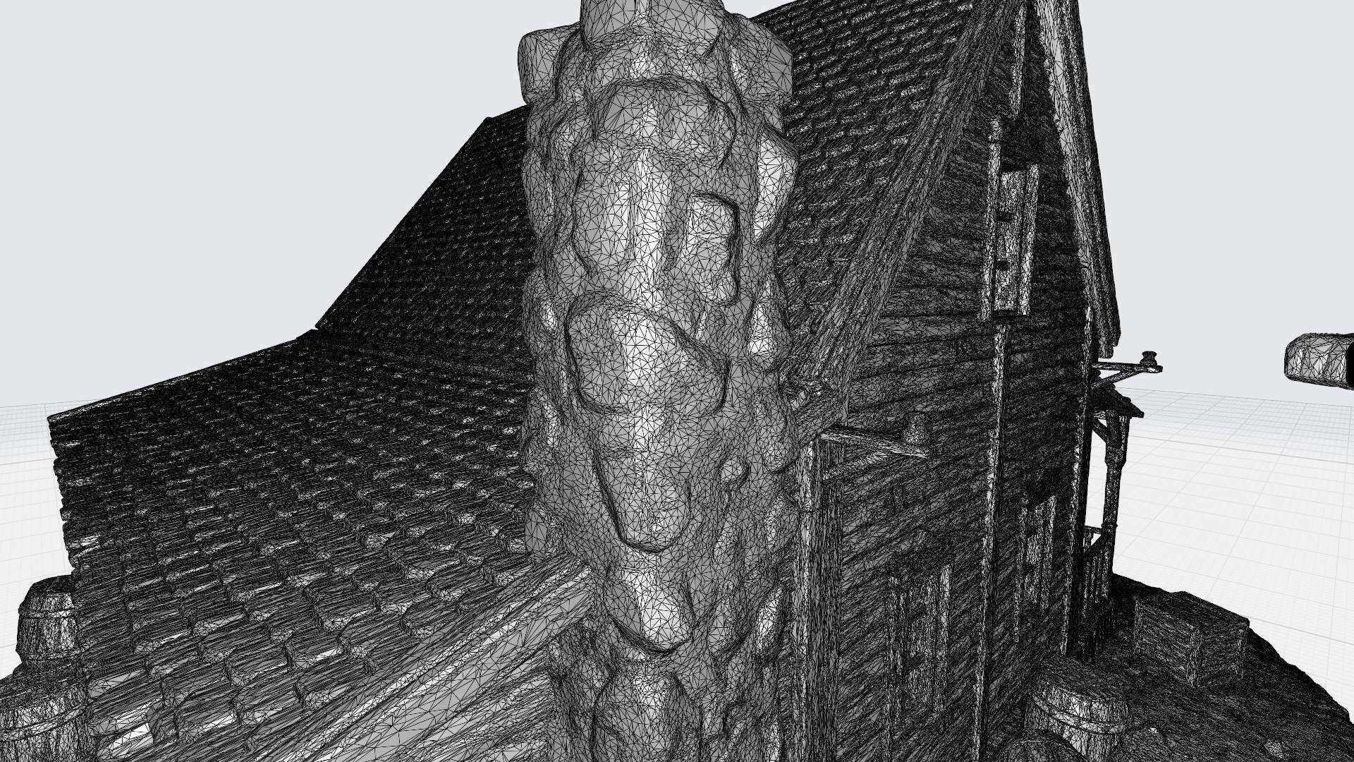 Residential Building With A Chimney 3D Model - TurboSquid 1945880