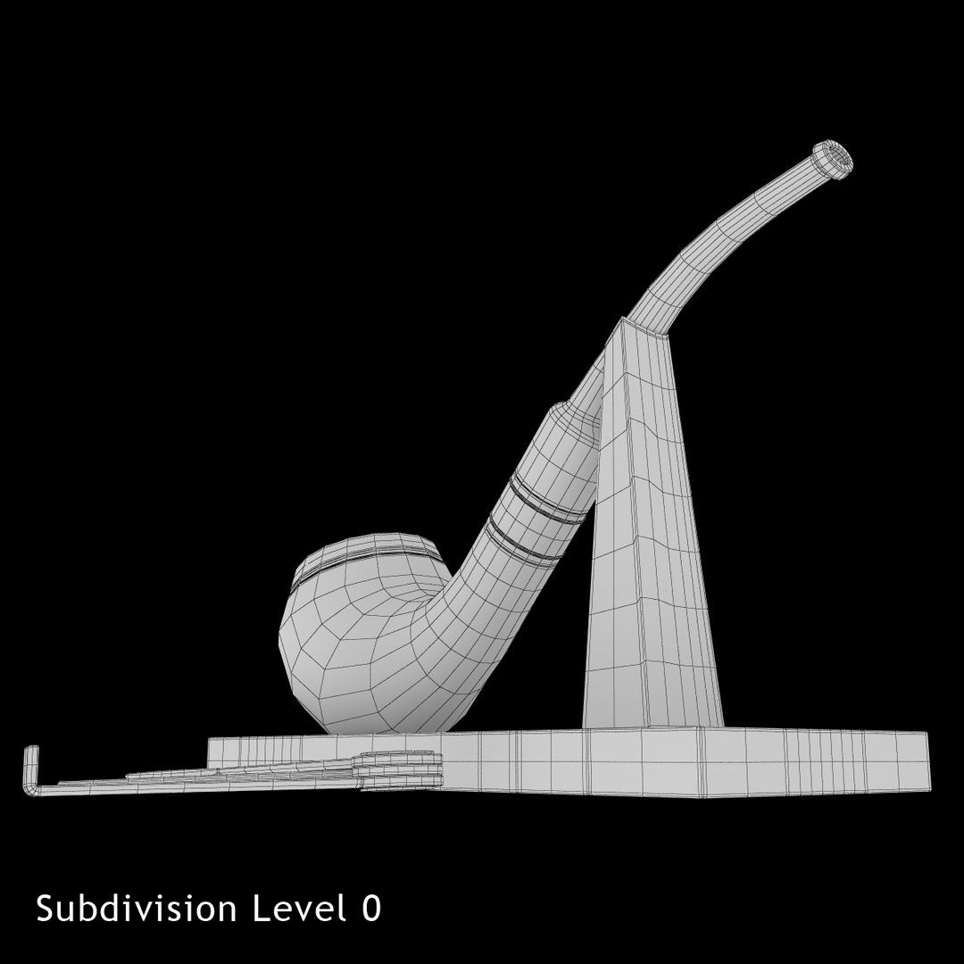 3d smoking pipe model