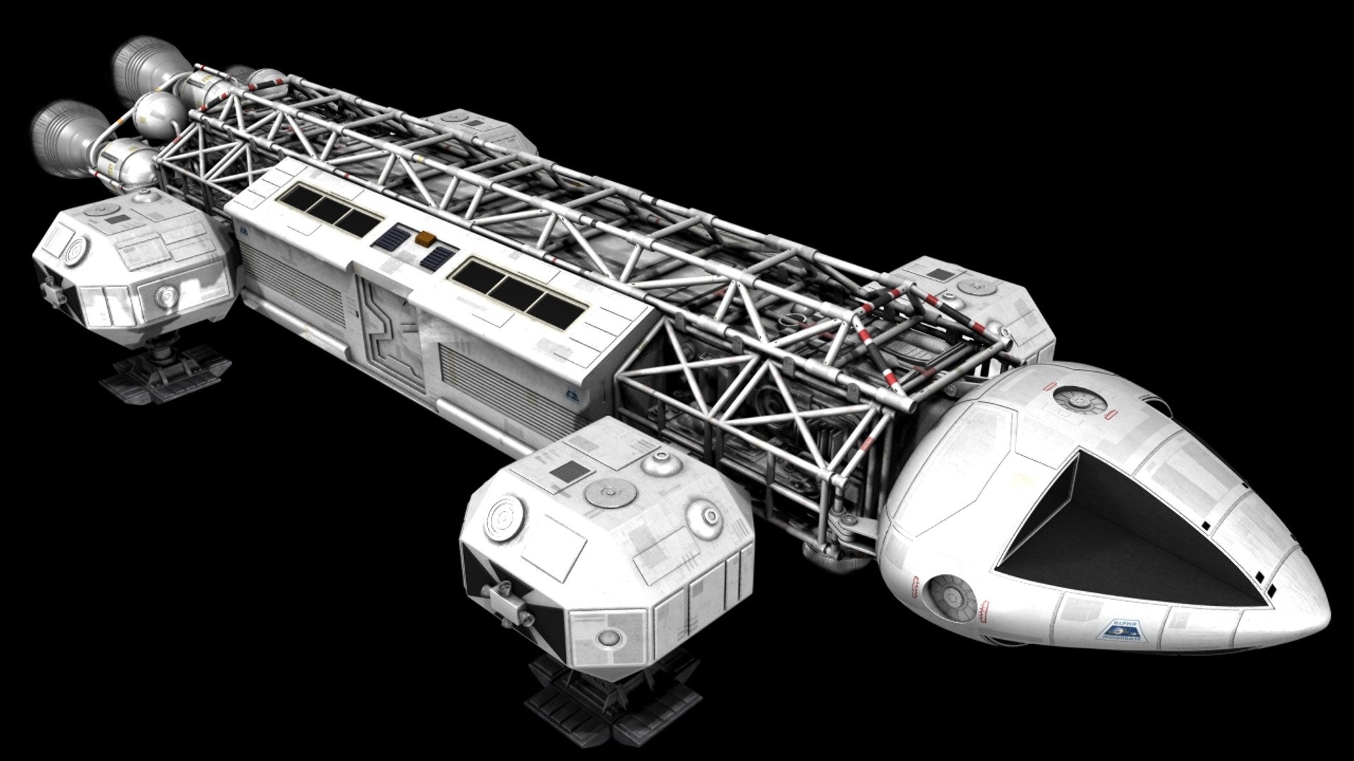 3D Space:1999 Eagle Transporter Model - TurboSquid 1262707