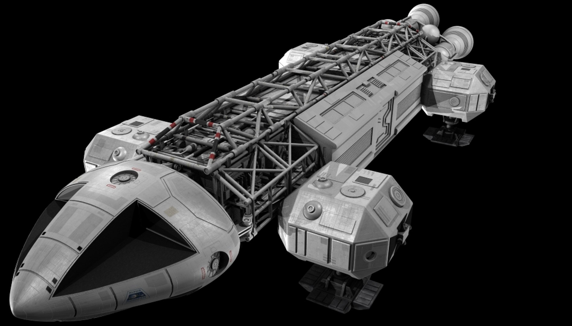 3D Space:1999 Eagle Transporter Model - TurboSquid 1262707