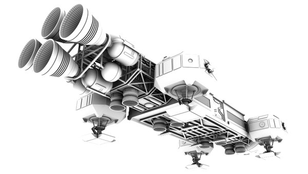3D space:1999 eagle transporter model - TurboSquid 1262707