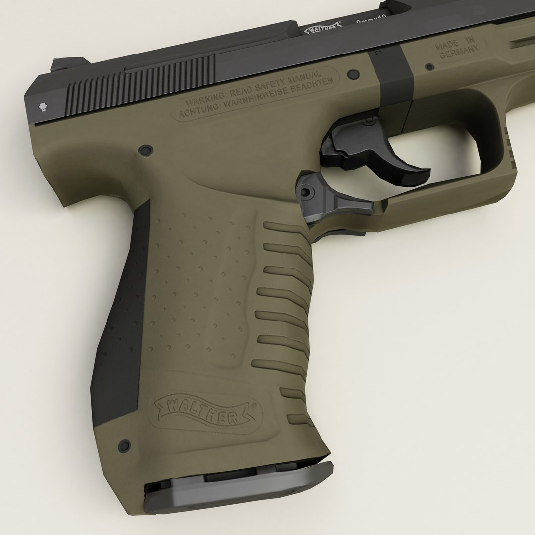 3d Model Of Walther P99 Low-poly