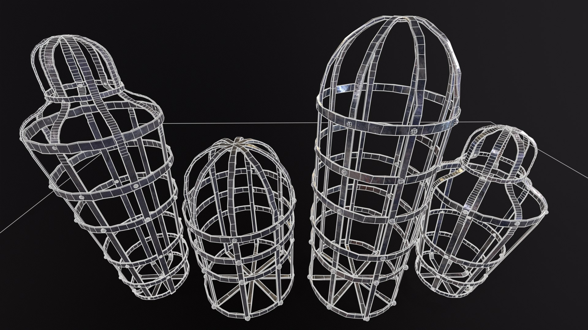 Medieval Iron Cages 3D Model - TurboSquid 2175705