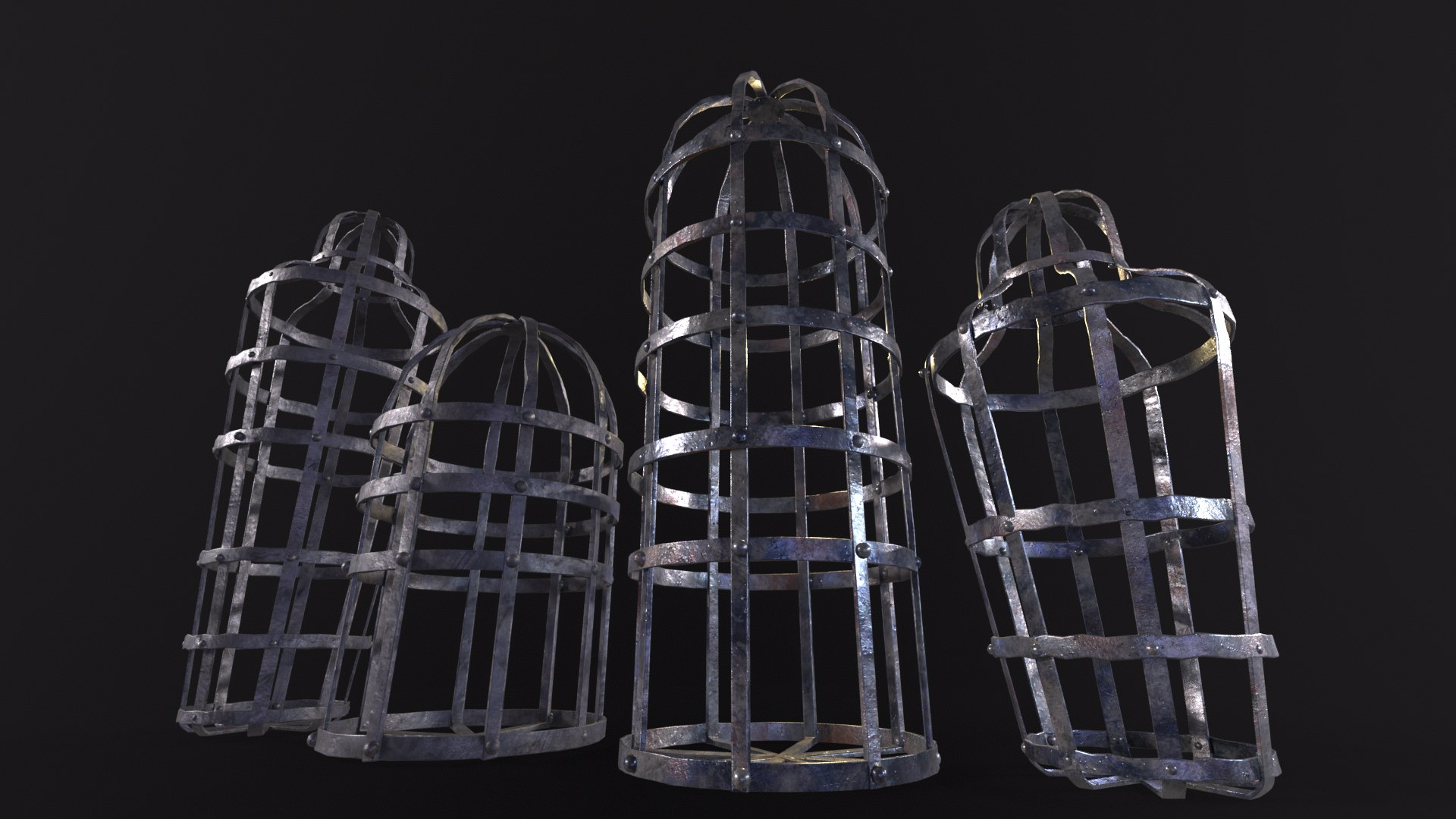 Medieval Iron Cages 3D Model - TurboSquid 2175705
