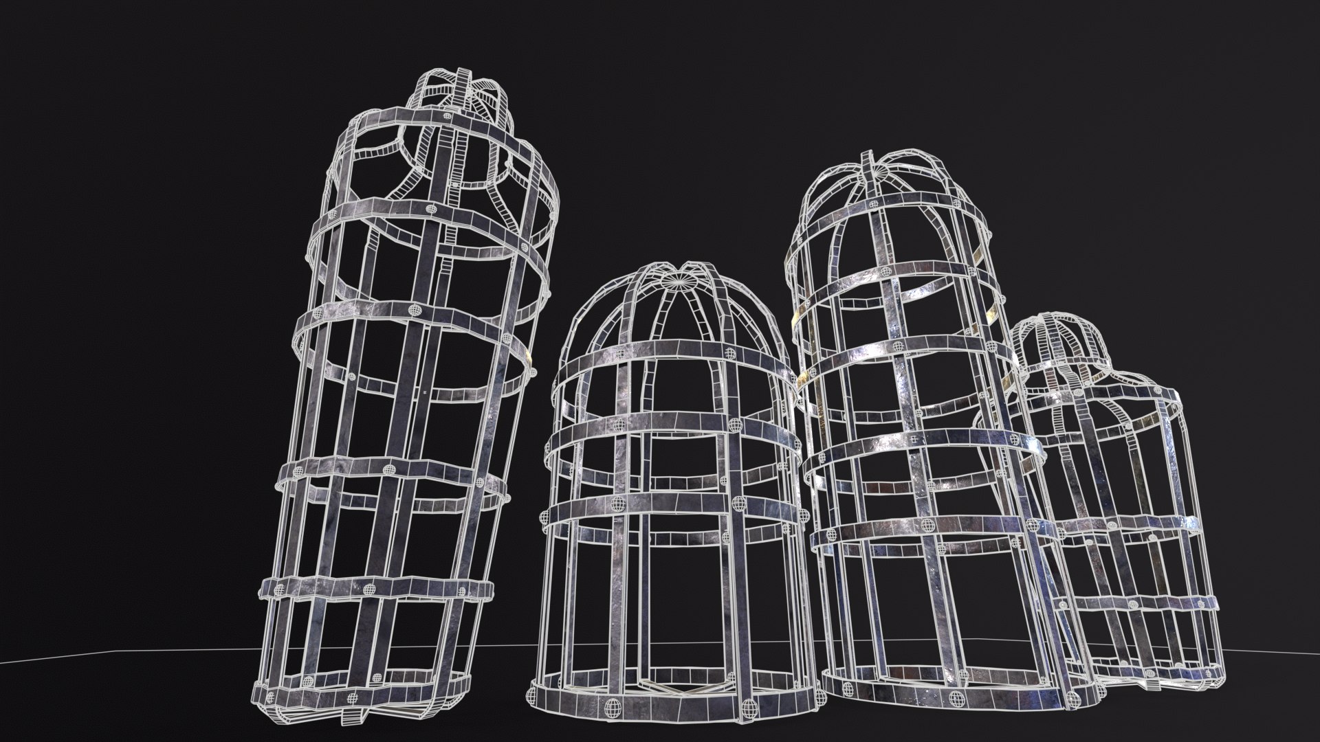 Medieval Iron Cages 3D Model - TurboSquid 2175705