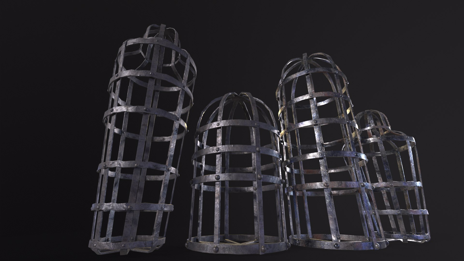 Medieval Iron Cages 3D Model - TurboSquid 2175705
