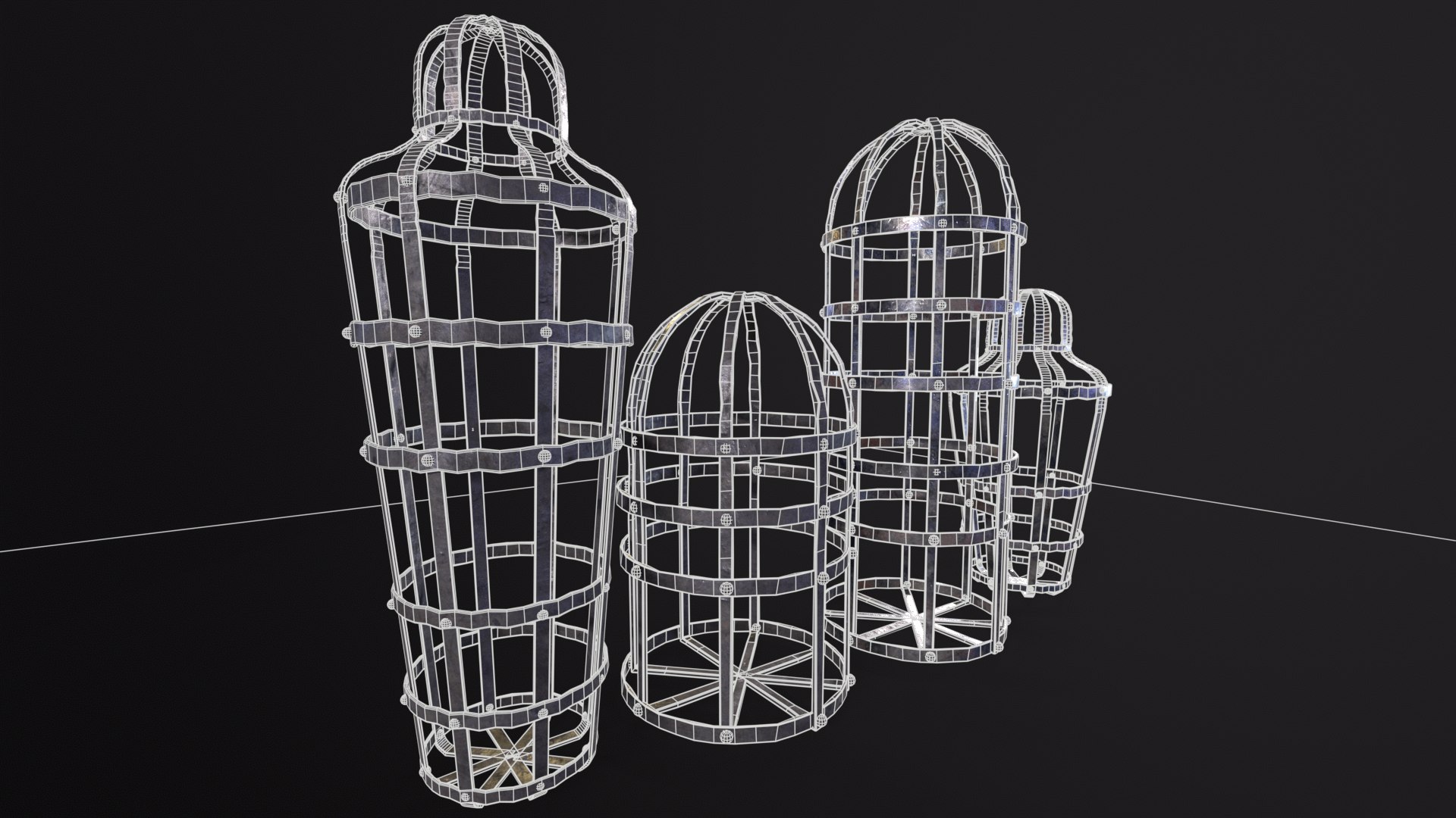 Medieval Iron Cages 3D Model - TurboSquid 2175705