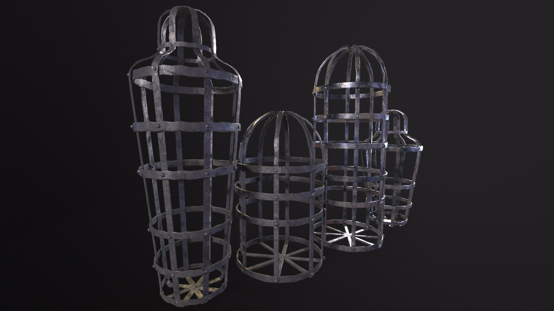 Medieval Iron Cages 3D Model - TurboSquid 2175705