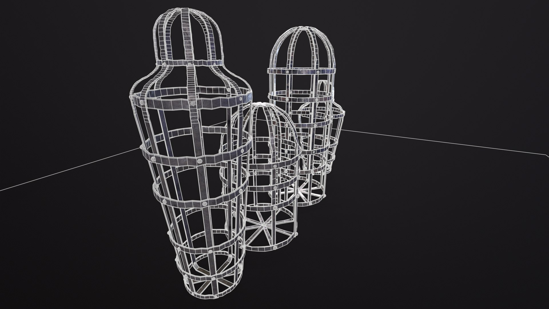 Medieval Iron Cages 3D Model - TurboSquid 2175705