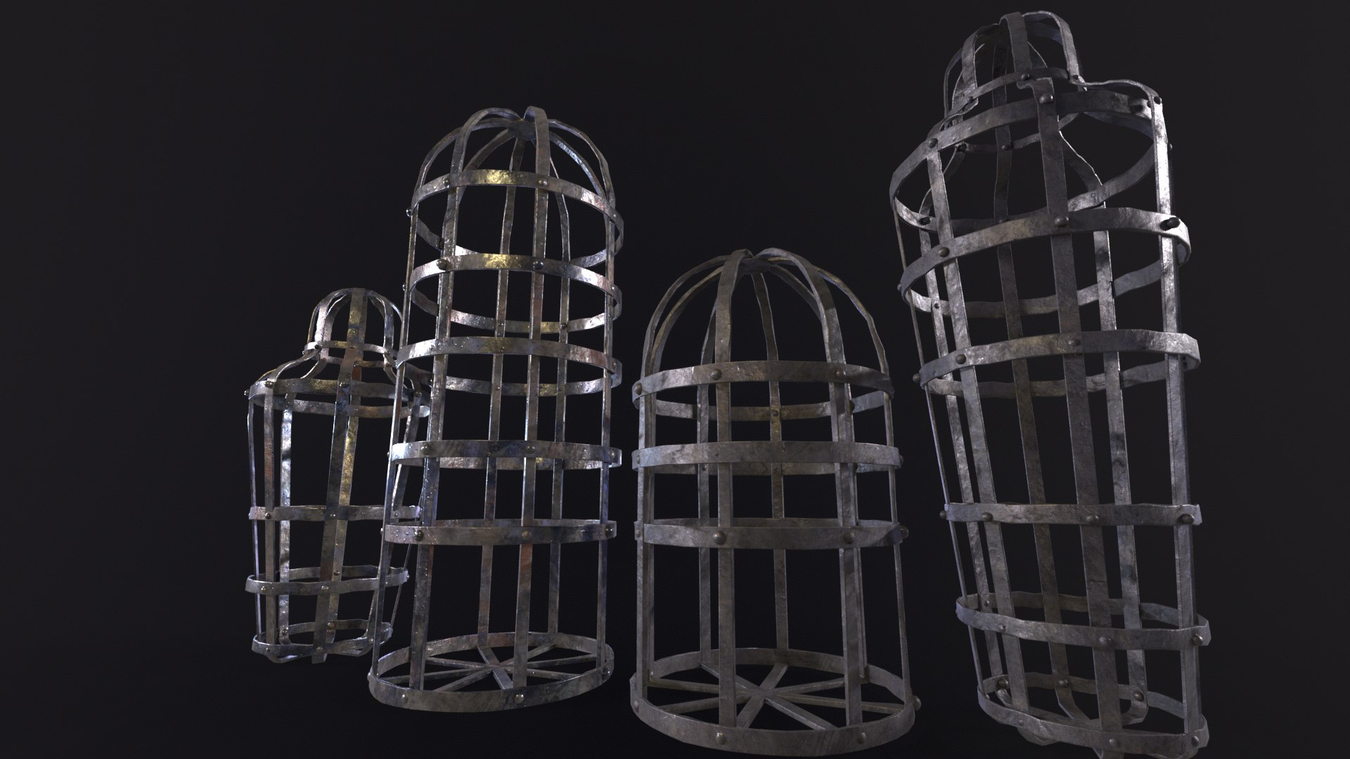 Medieval Iron Cages 3D Model - TurboSquid 2175705