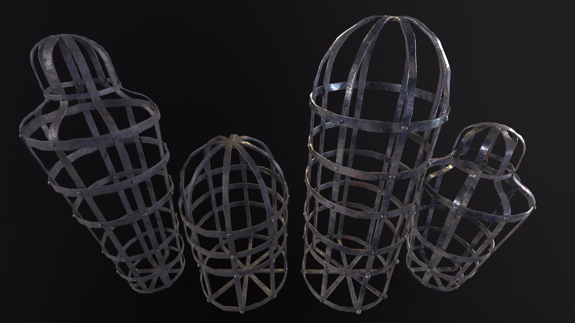 Medieval Iron Cages 3D Model - TurboSquid 2175705