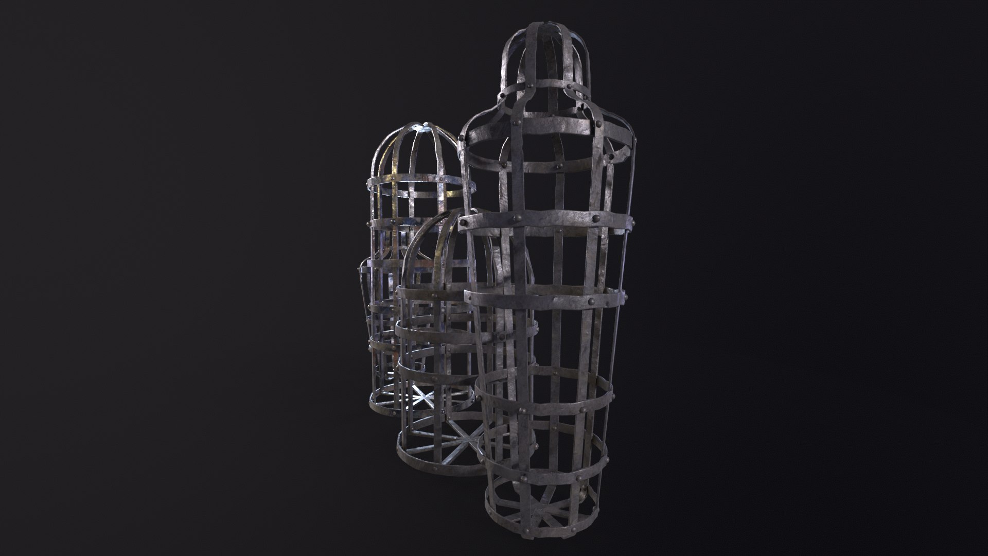 Medieval Iron Cages 3D Model - TurboSquid 2175705