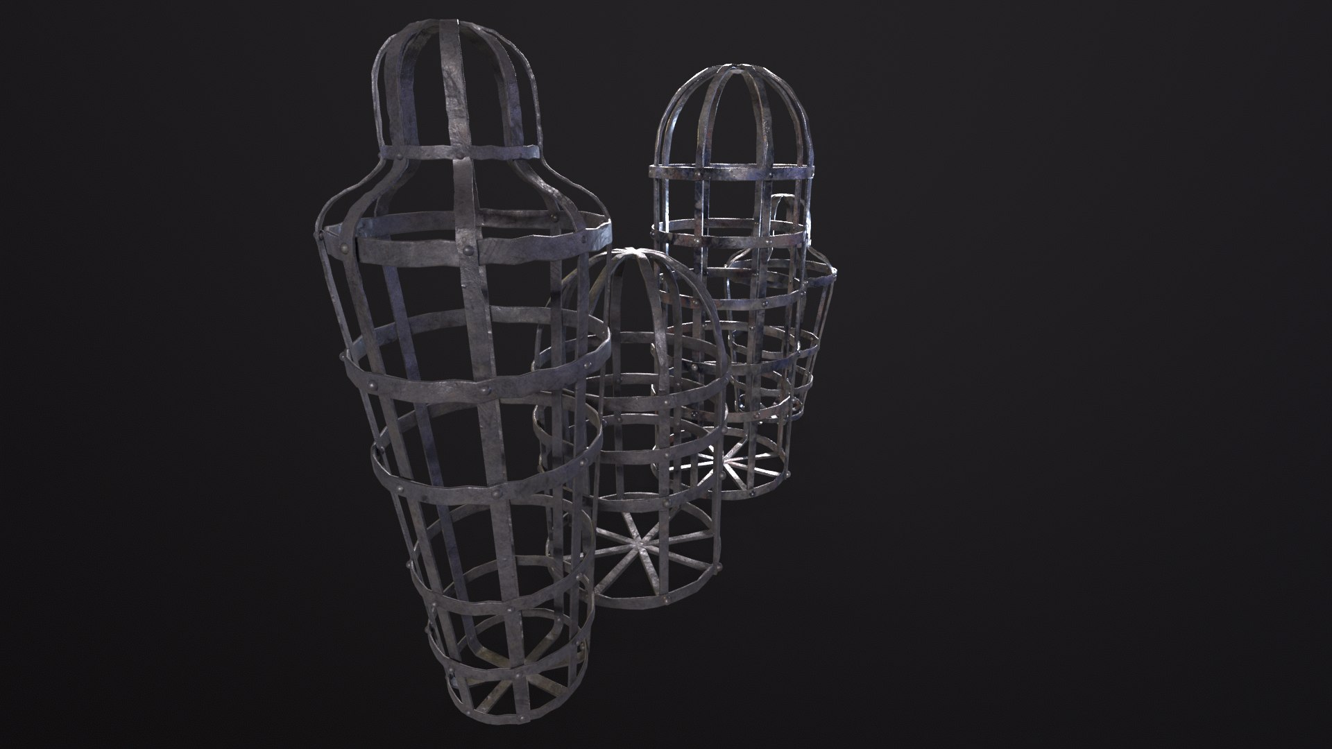 Medieval Iron Cages 3D Model - TurboSquid 2175705