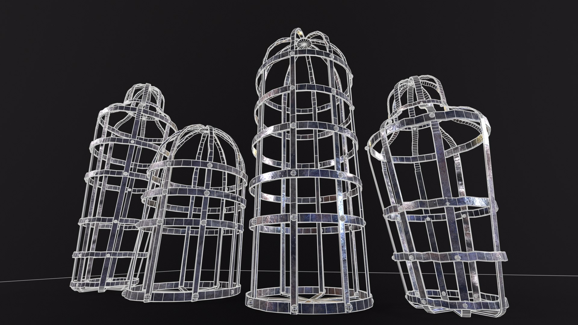 Medieval Iron Cages 3D Model - TurboSquid 2175705