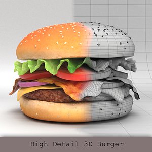 Free 3D Burger Models | TurboSquid