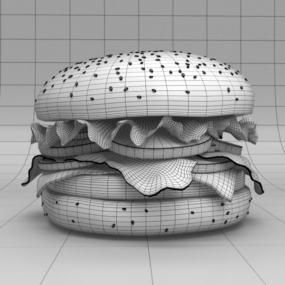 3D Model Burger Hamburger Beef - TurboSquid 1310923