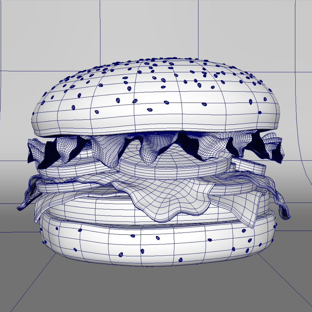 3D Model Burger Hamburger Beef - TurboSquid 1310923