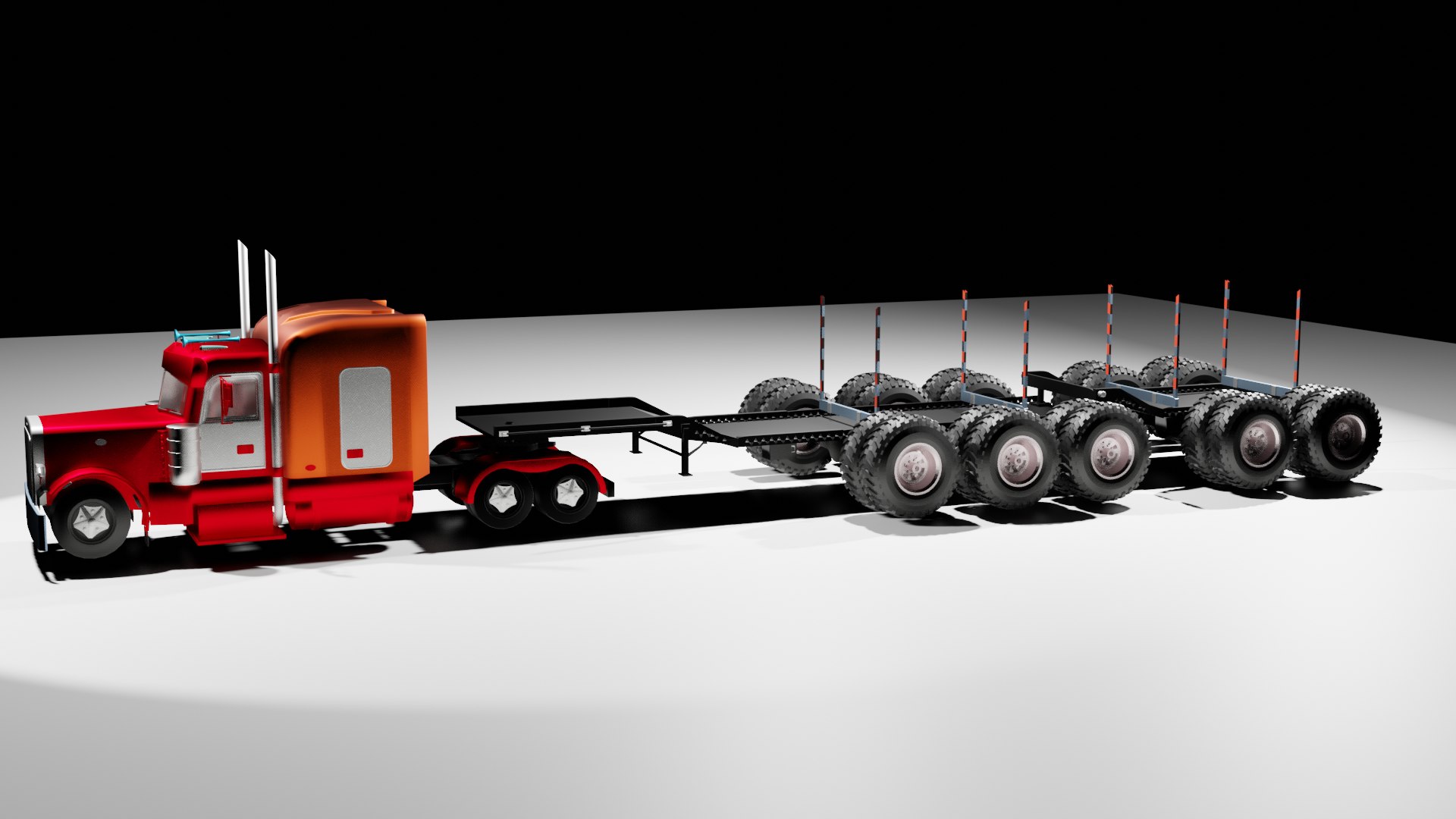 3D model turck with trailer - TurboSquid 1834794