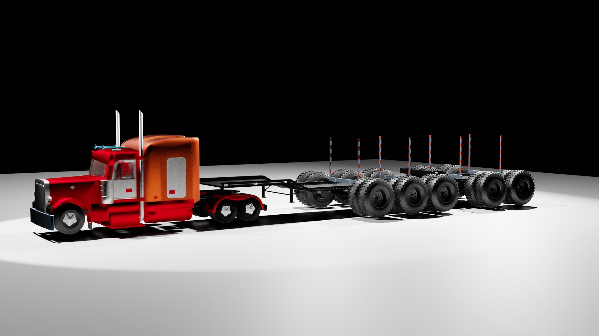 3D model turck with trailer - TurboSquid 1834794