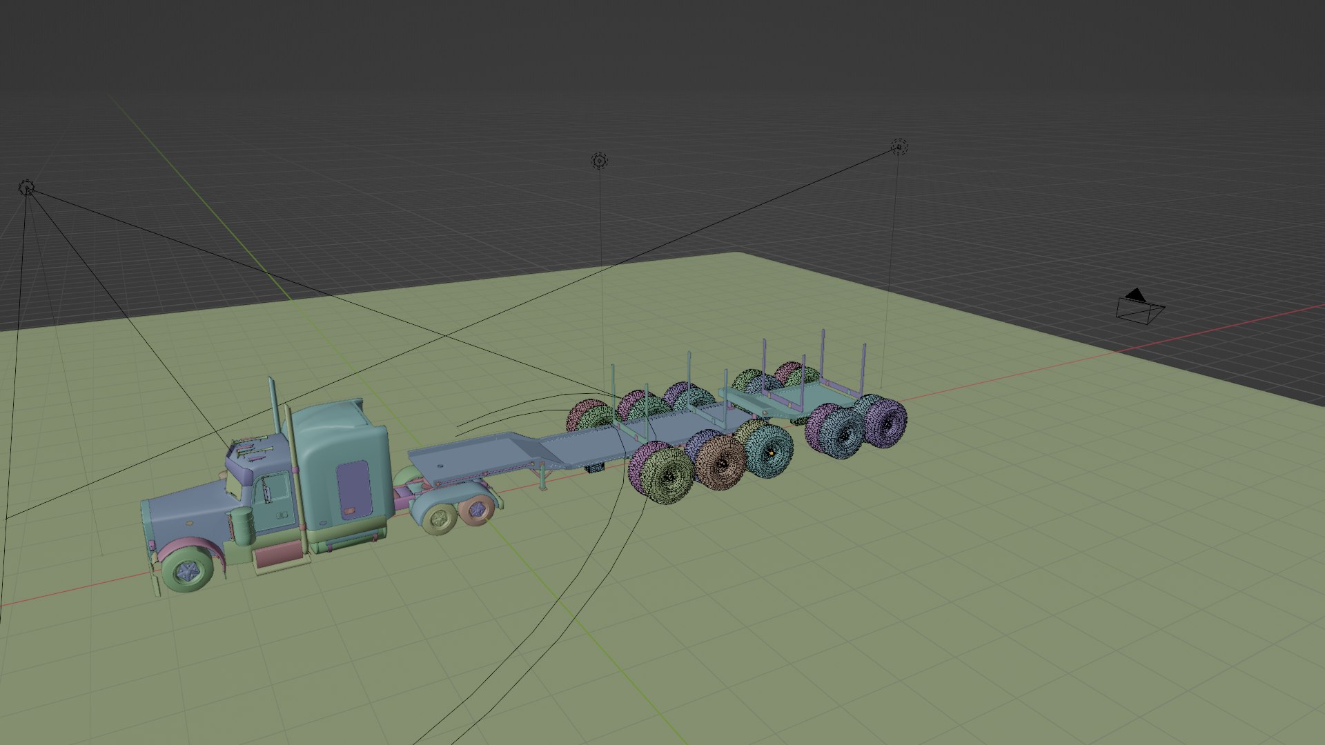 3D model turck with trailer - TurboSquid 1834794