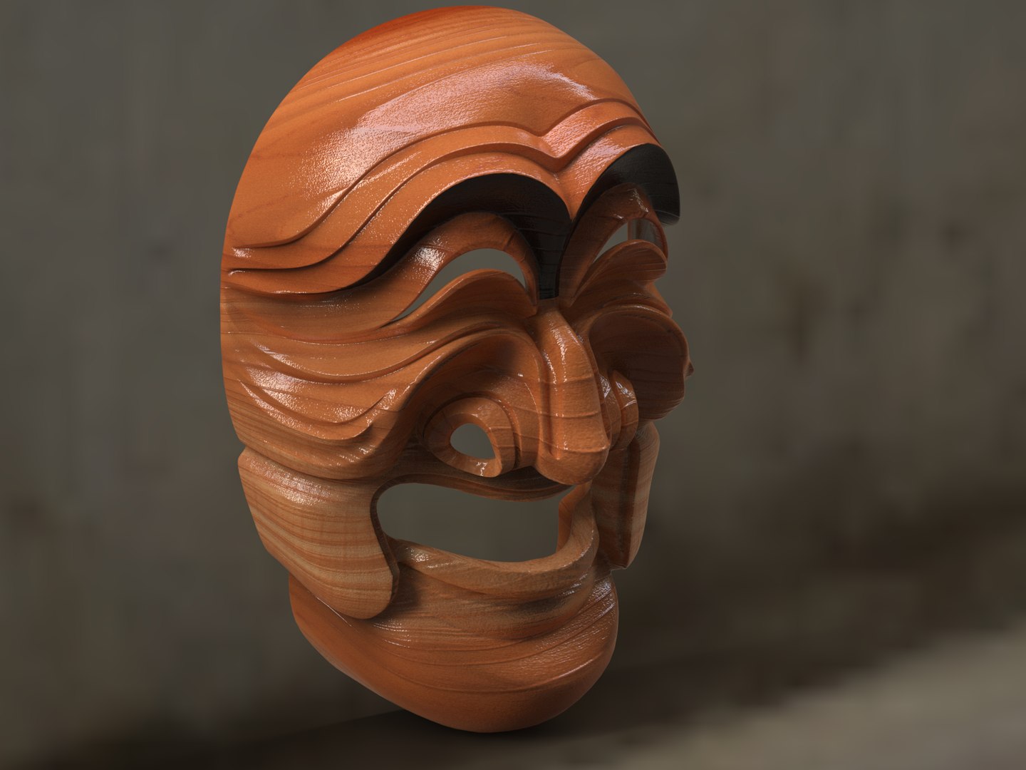 3D KOREAN Hahoetal Mask - TurboSquid 1830520