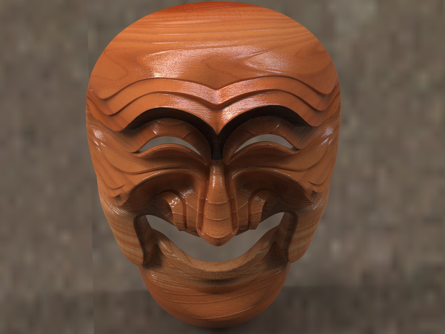 3D KOREAN Hahoetal Mask - TurboSquid 1830520