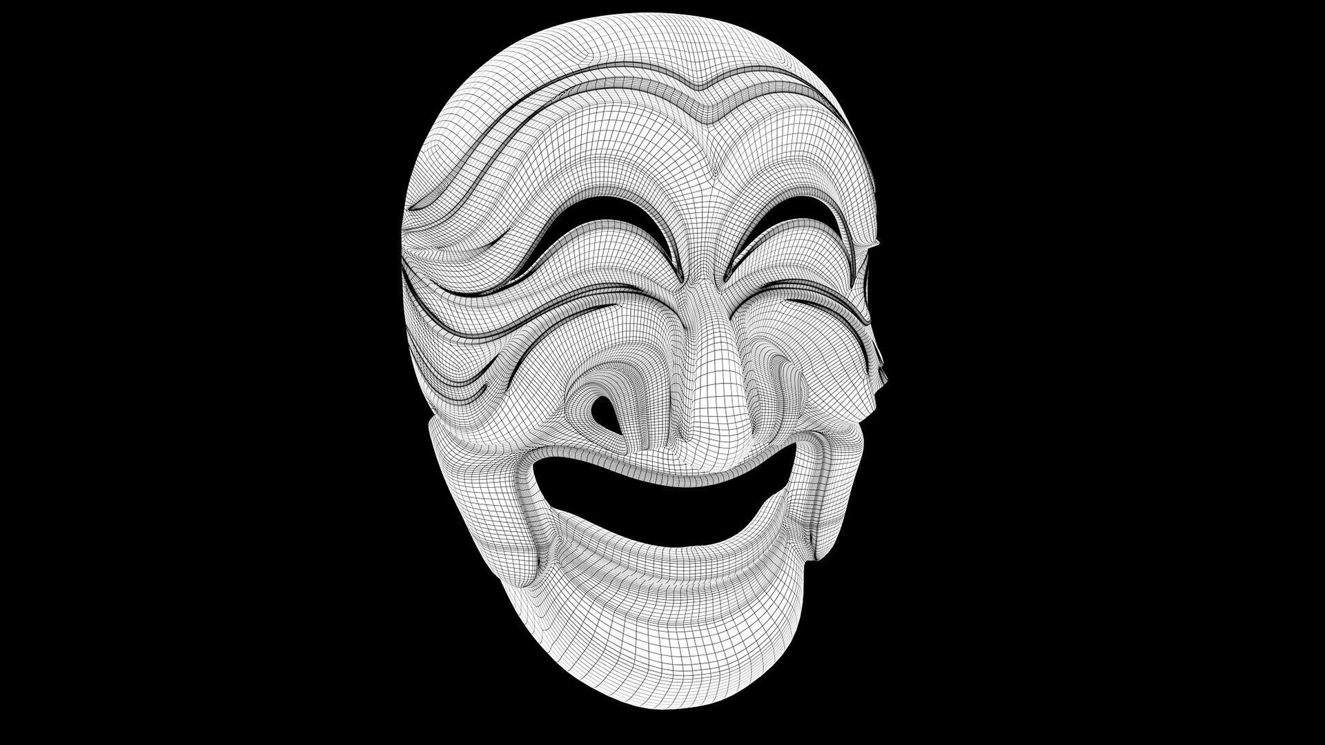 3D KOREAN Hahoetal Mask - TurboSquid 1830520