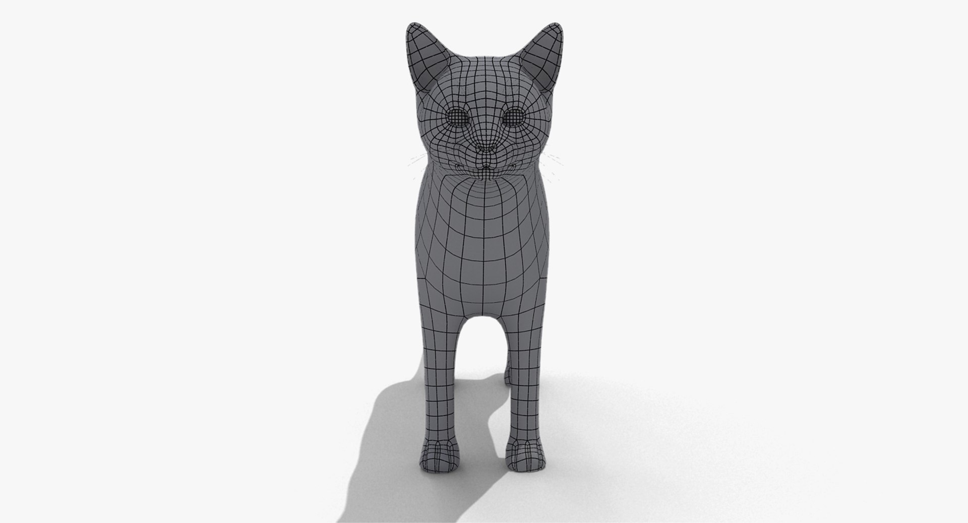 rigged domestic cat 3d model