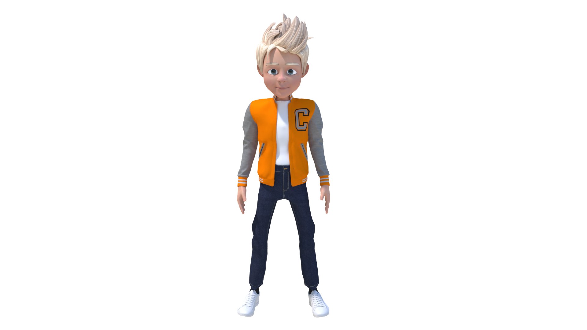 3D Cartoon Boy 3D model - TurboSquid 2173462