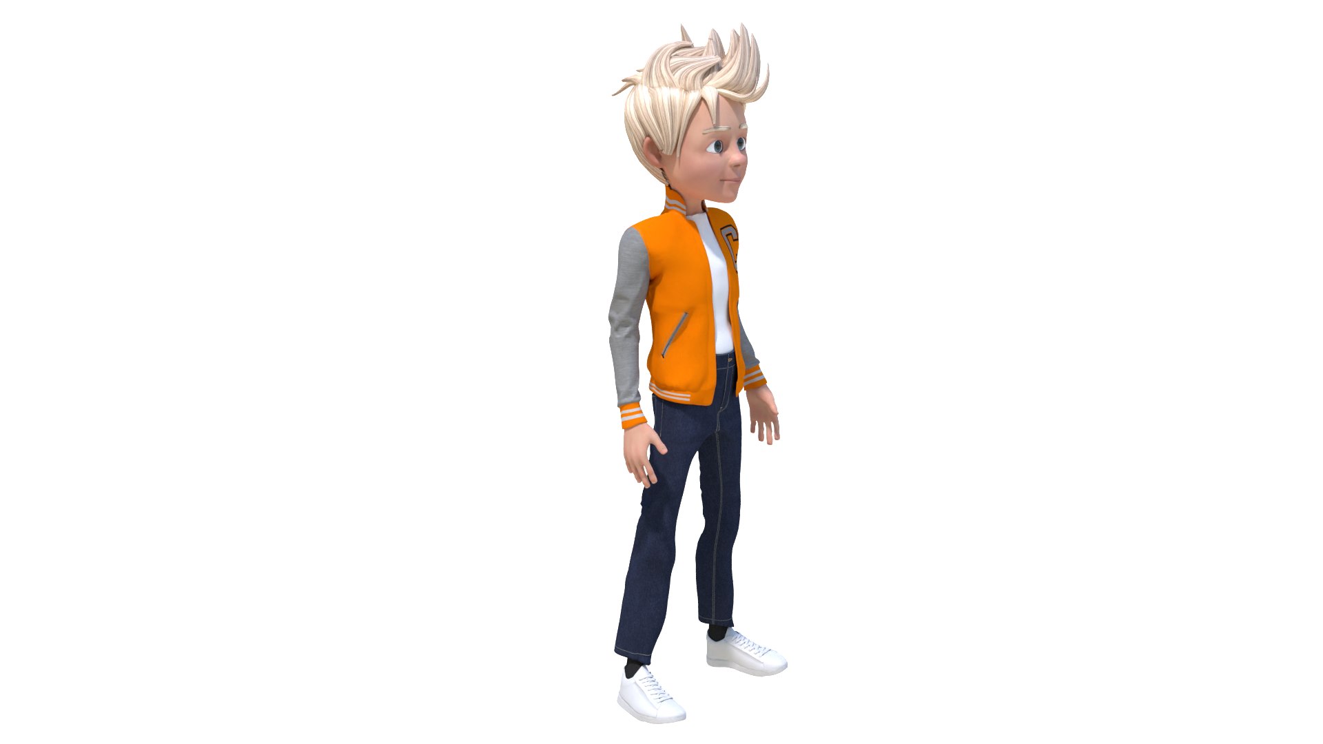 3D Cartoon Boy 3D model - TurboSquid 2173462