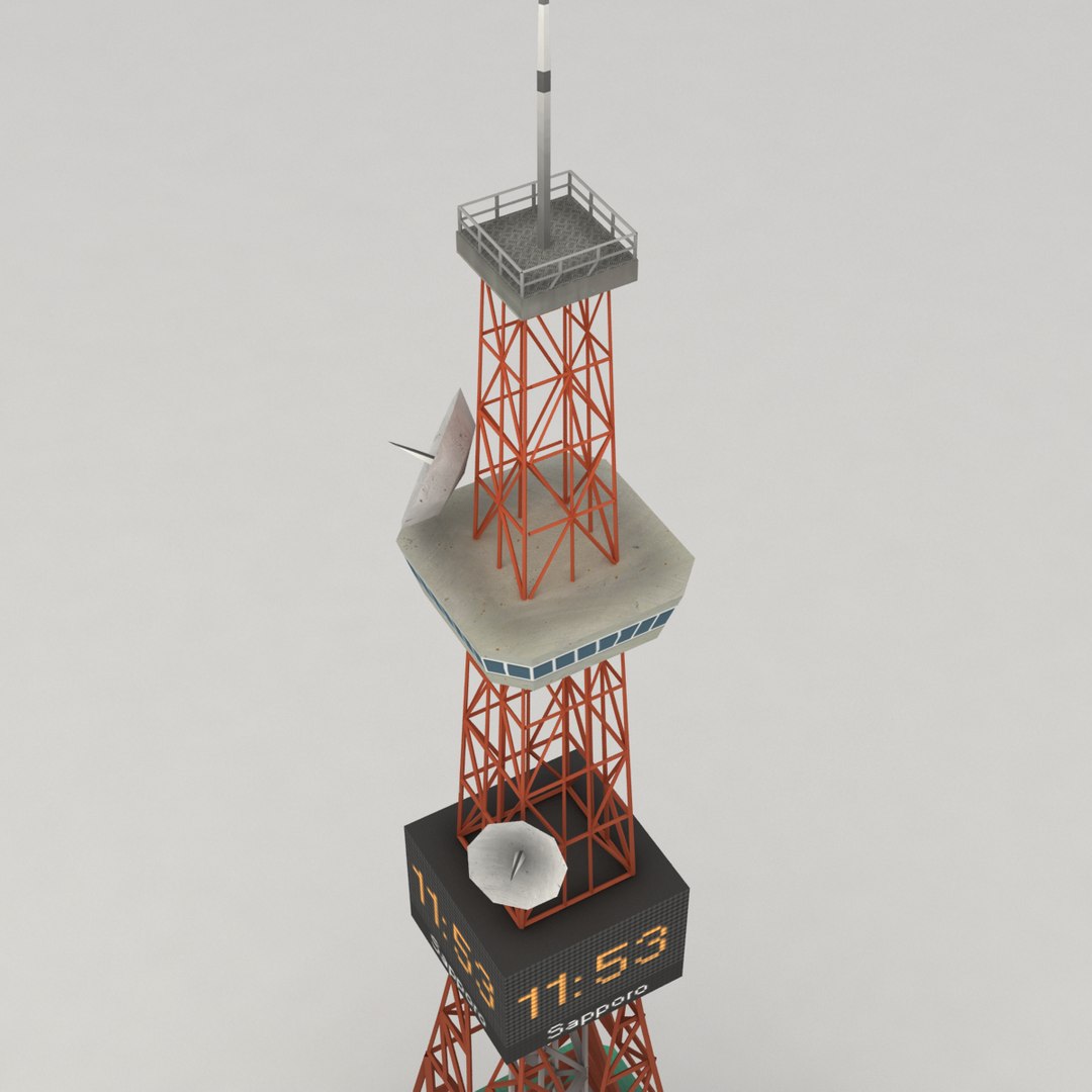 Sapporo Tower 3d Model
