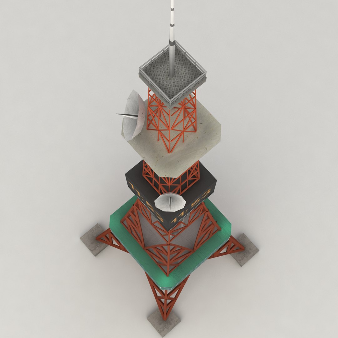Sapporo Tower 3d Model