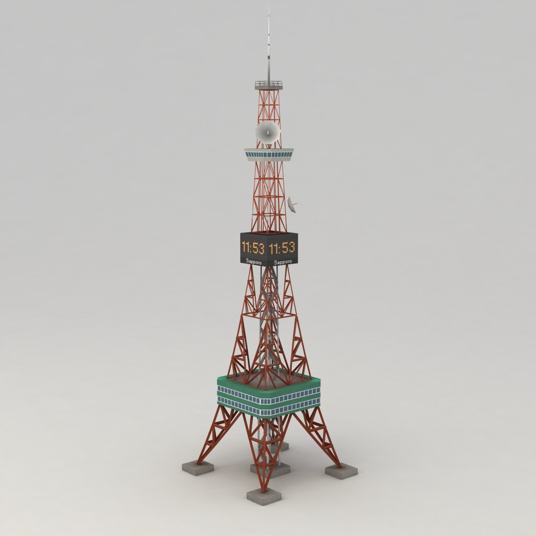 Sapporo Tower 3d Model