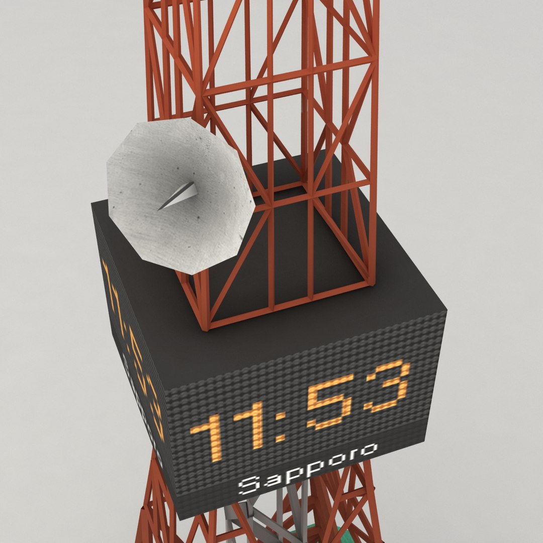 Sapporo Tower 3d Model