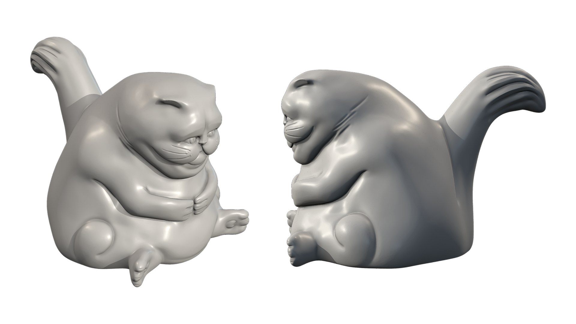 Fat Cat Printing 3D model - TurboSquid 2133608
