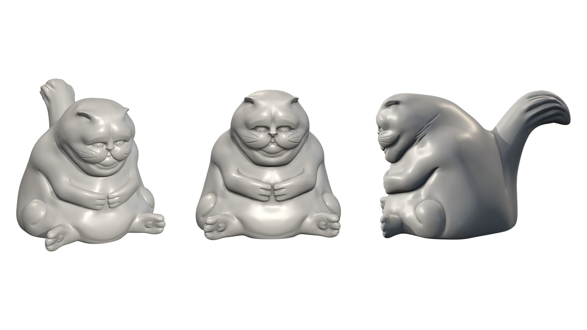 Fat Cat Printing 3D model - TurboSquid 2133608