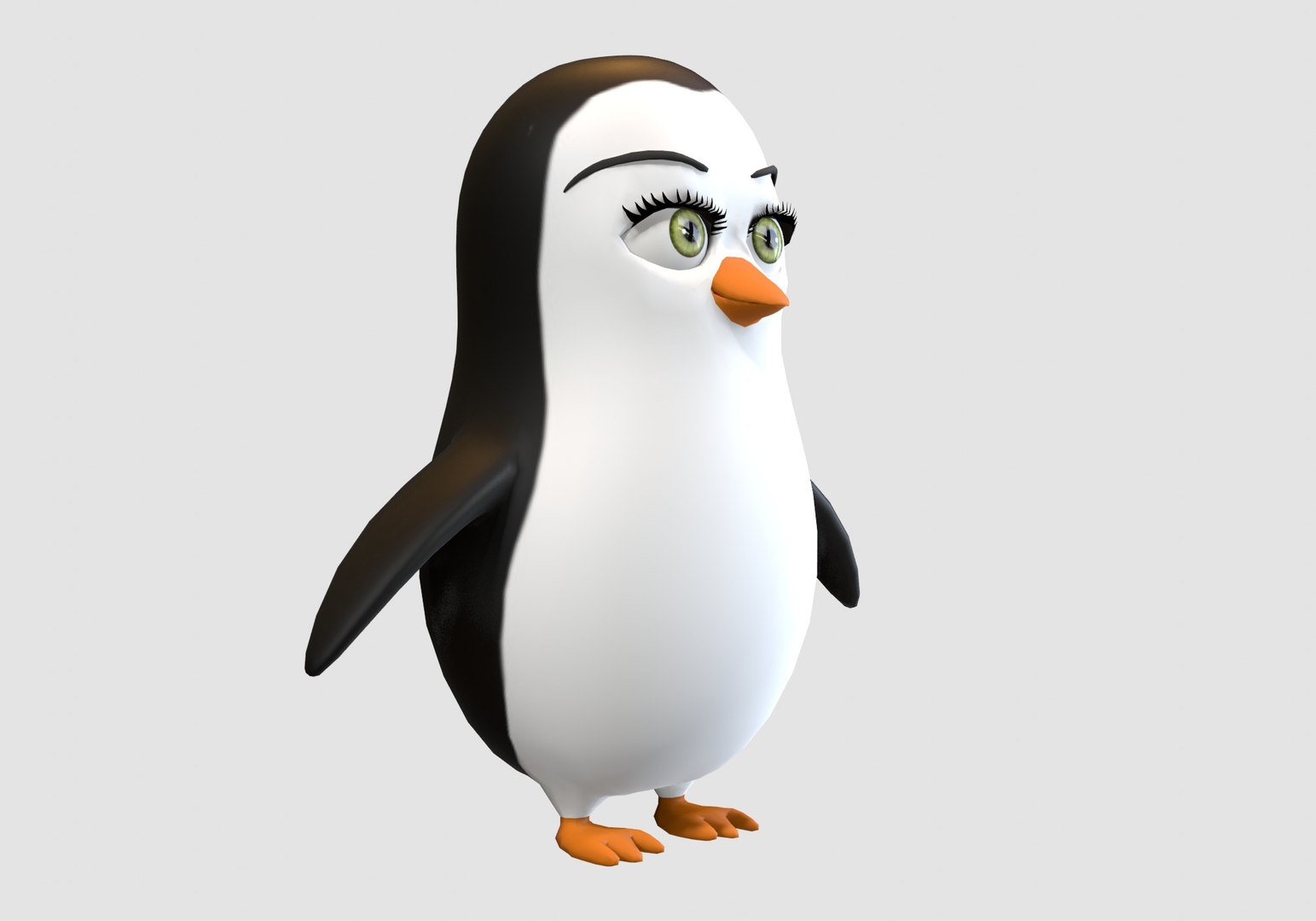 Cartoon Girl Penguin 3D - TurboSquid 1917568