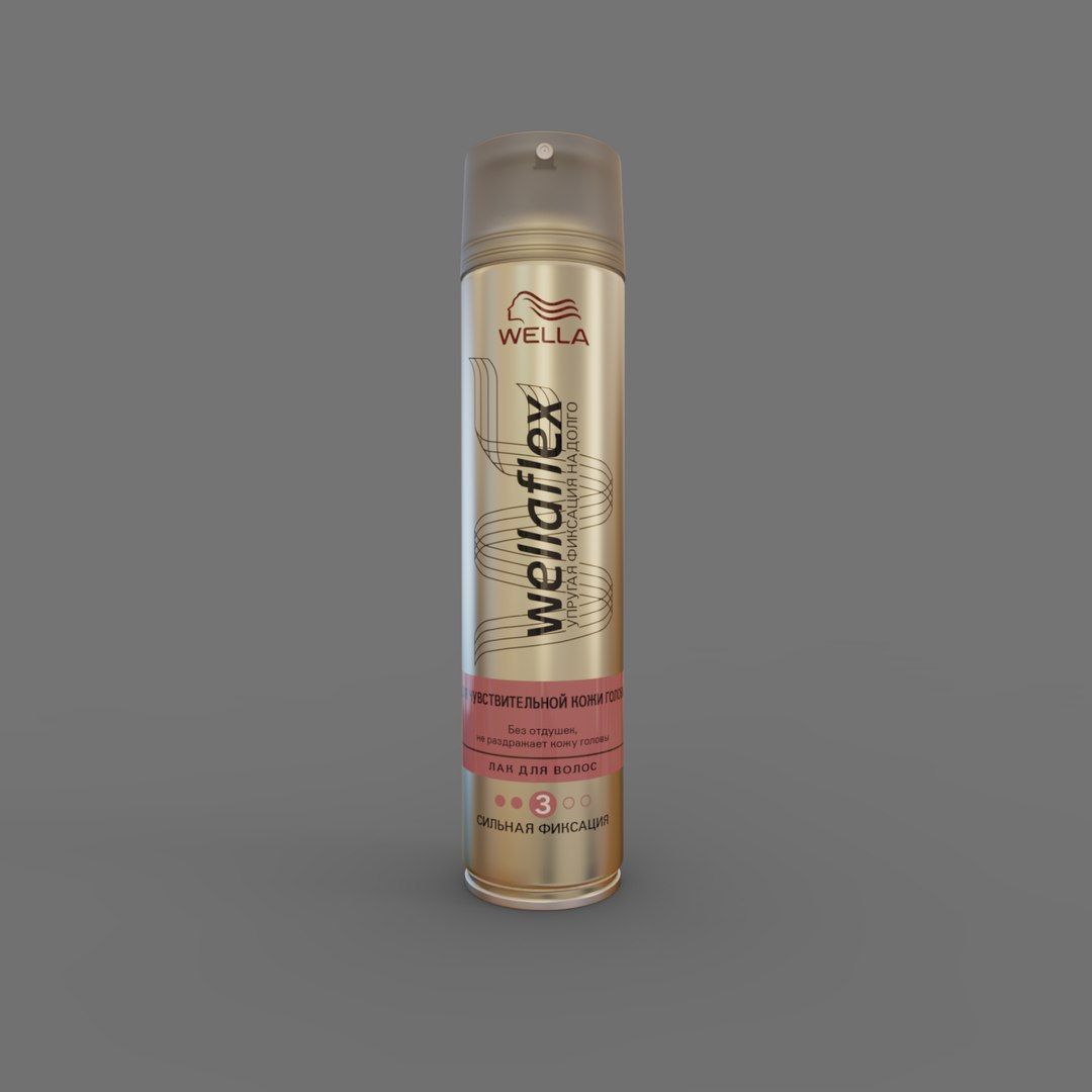 Hairspray Wella Wellaflex 3 250ml 3D - TurboSquid 2165836