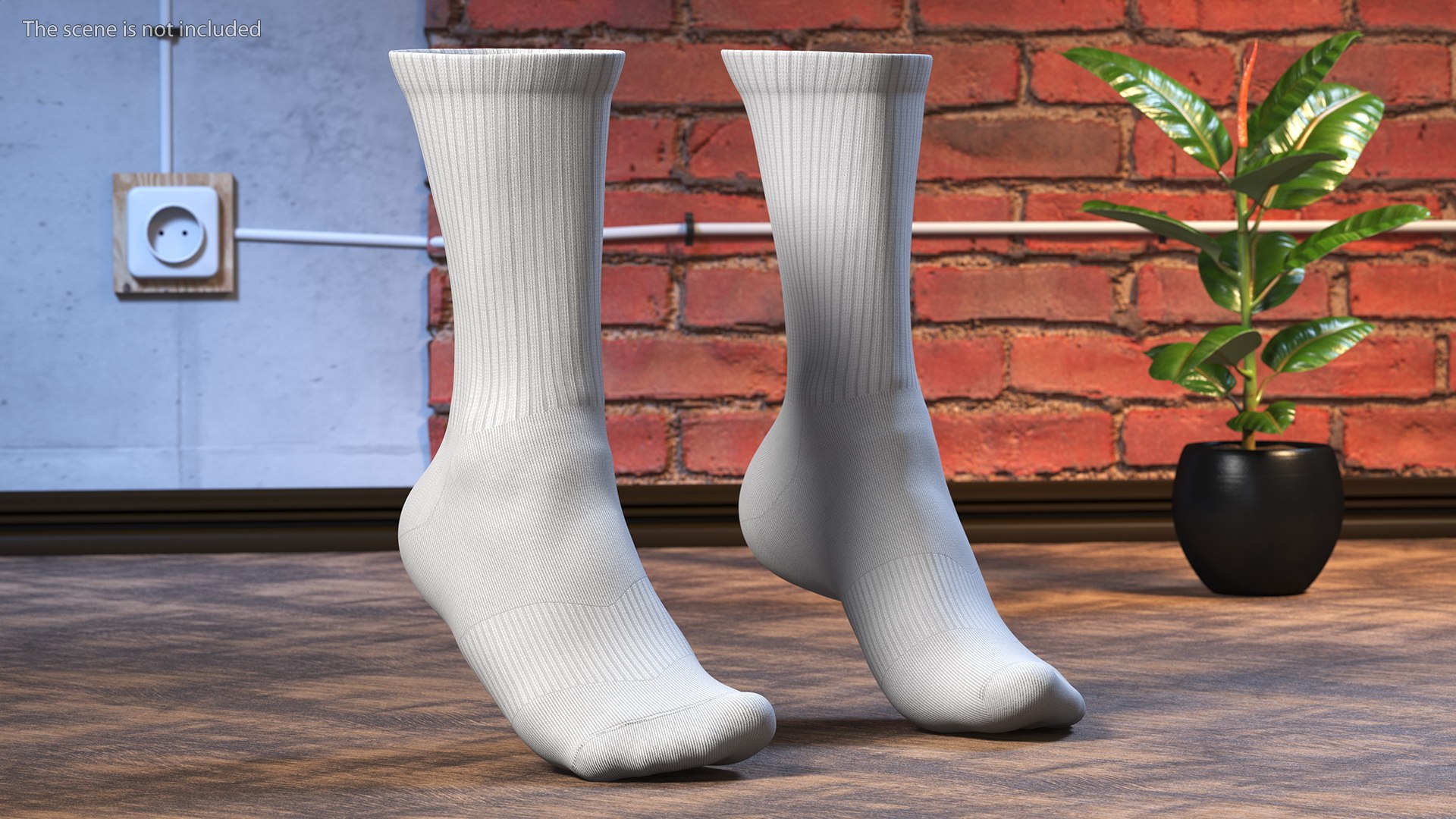 3D Long Socks Grey On The Foot Standing Toes - TurboSquid 1951070