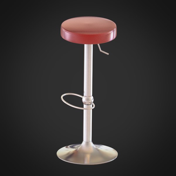 chair stool 3d obj