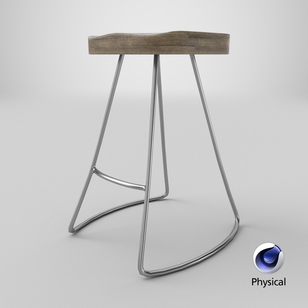 3D Model Swivel Bar Stool - TurboSquid 2208781