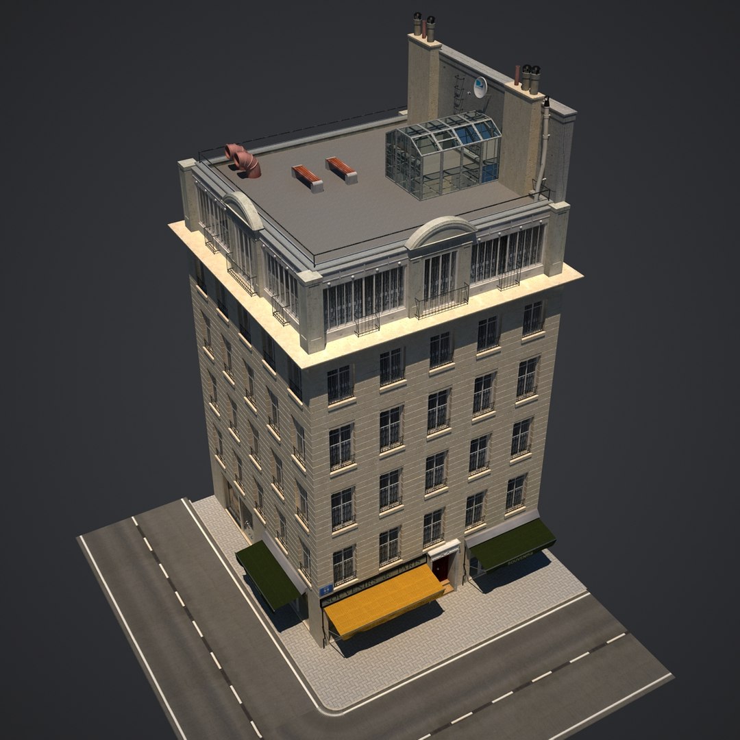 3d Old Building Hd 06