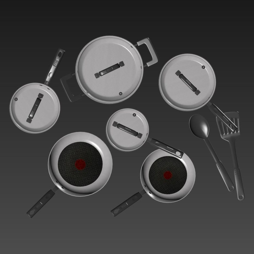 cook cookware 3d obj