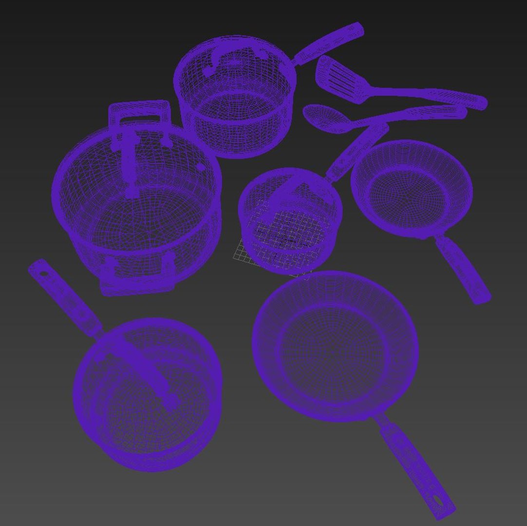 cook cookware 3d obj