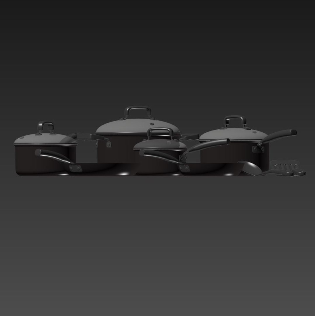 cook cookware 3d obj