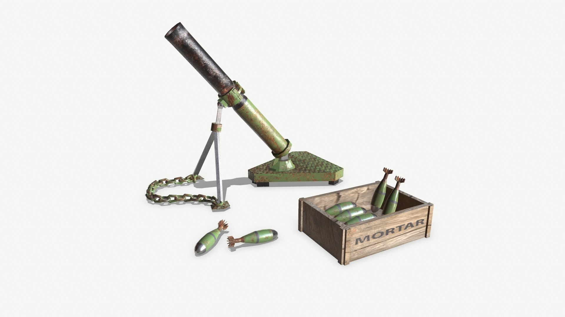 Mortar 3D Model - TurboSquid 1288891