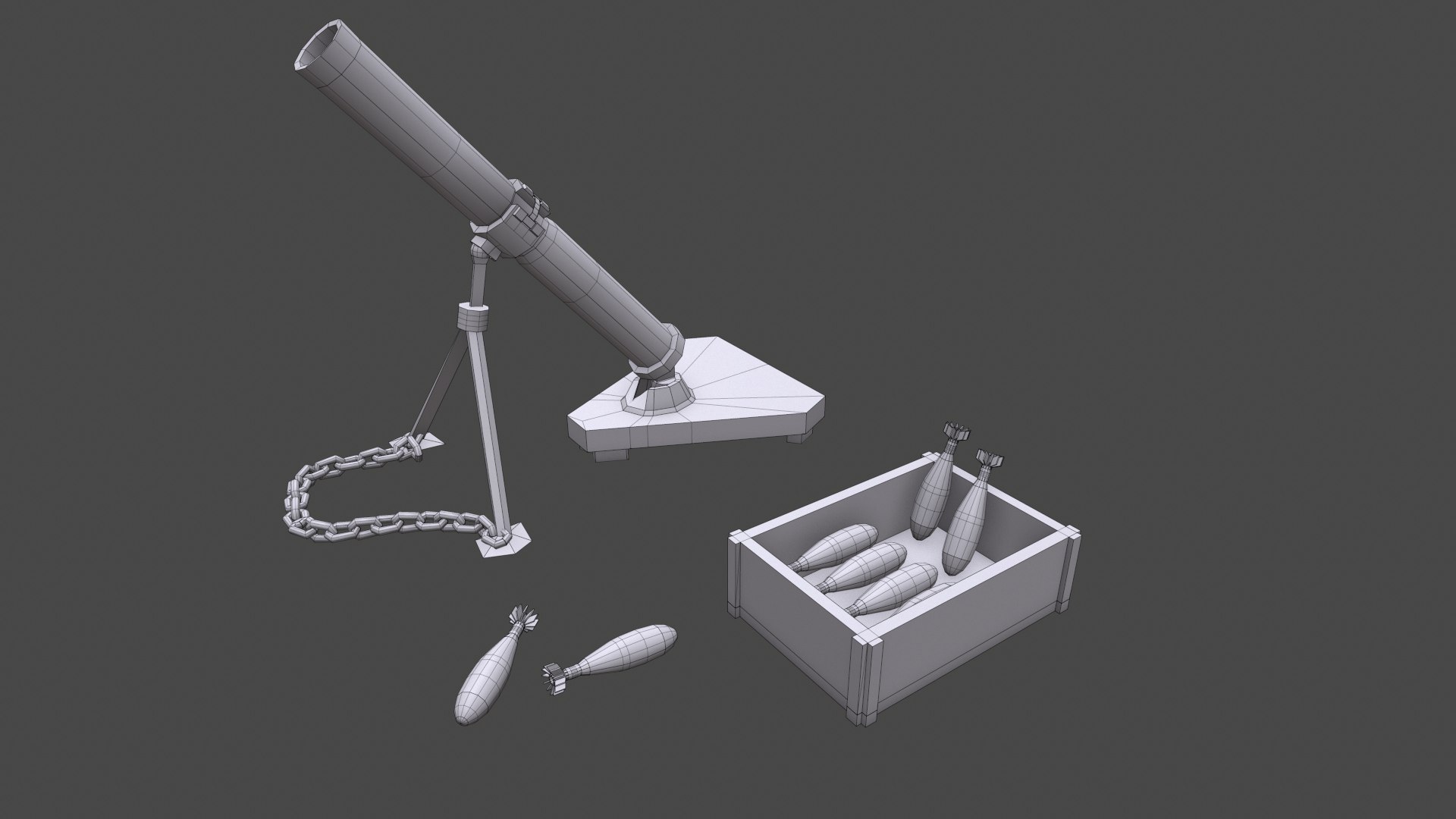 Mortar 3D Model - TurboSquid 1288891