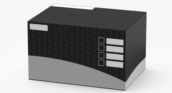 modelo 3d Boxed Microwave Oven Device Blank and Generic Label(1 ...